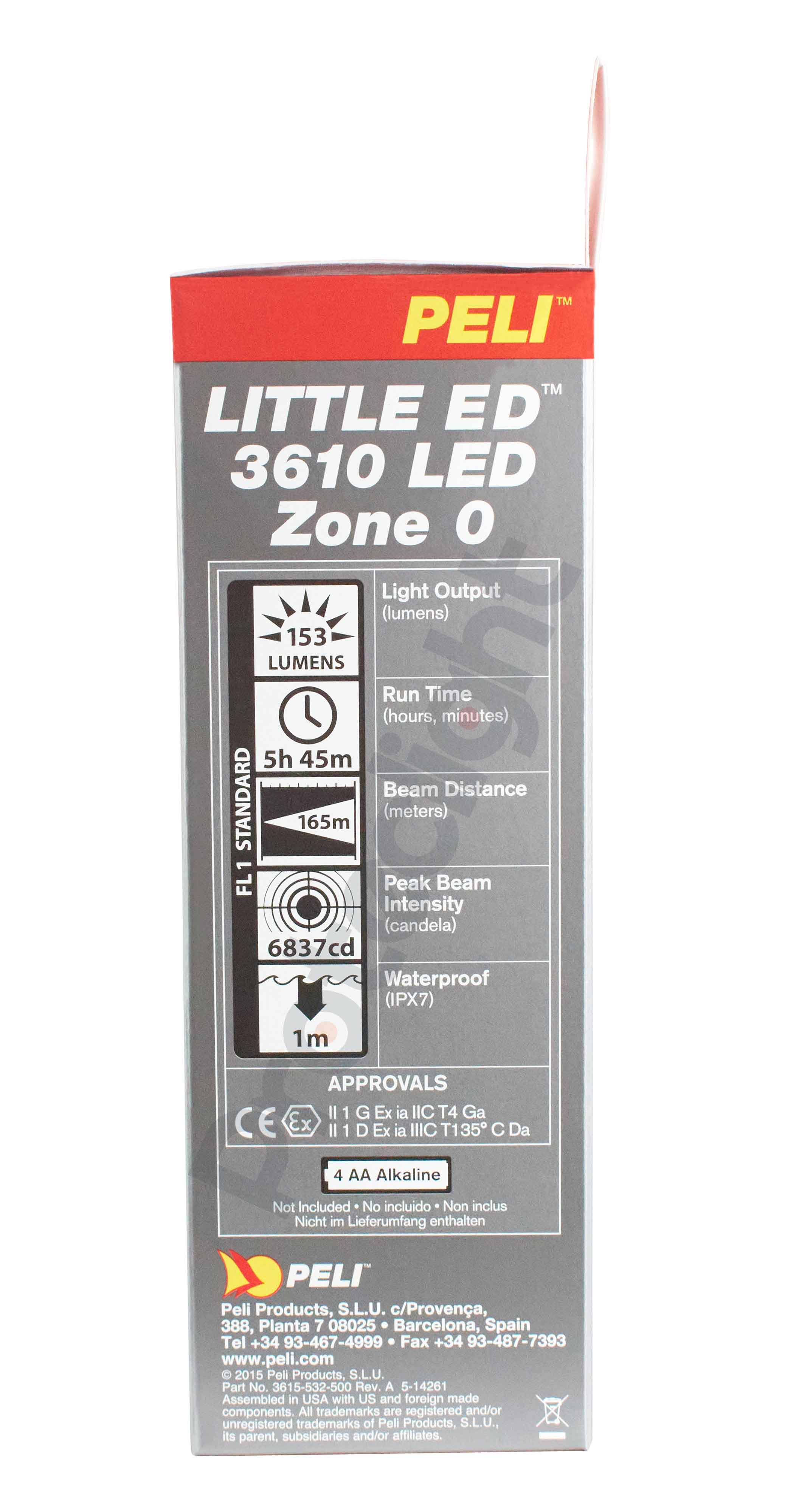 3610Z0 Peli™ Right Angle Light Atex Zone 0 : achetez au meilleur prix ...