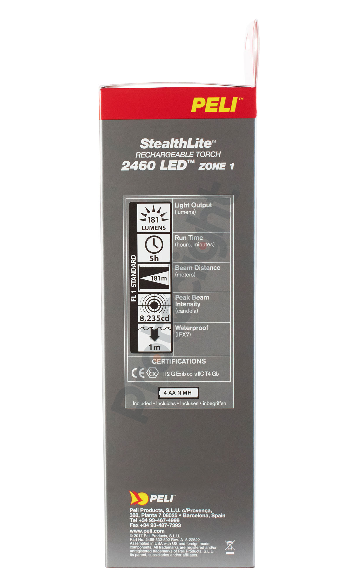 2460Z1 Peli™ StealthLite™ Flashlight rechargeable : achetez au meilleur ...