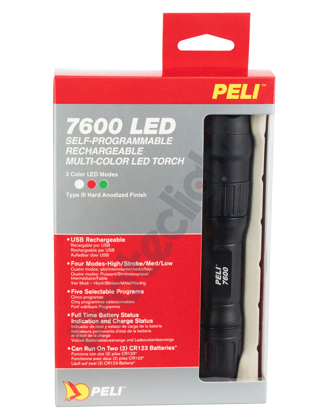 Torche Tactique Peli™ 7600 Rechargeable : achetez au meilleur prix sur ...