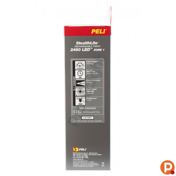 2460Z1 Peli™ StealthLite™ Flashlight rechargeable : achetez au meilleur ...